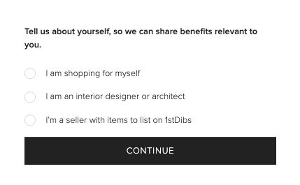 How to Create an Account – 1stDibs Support Center